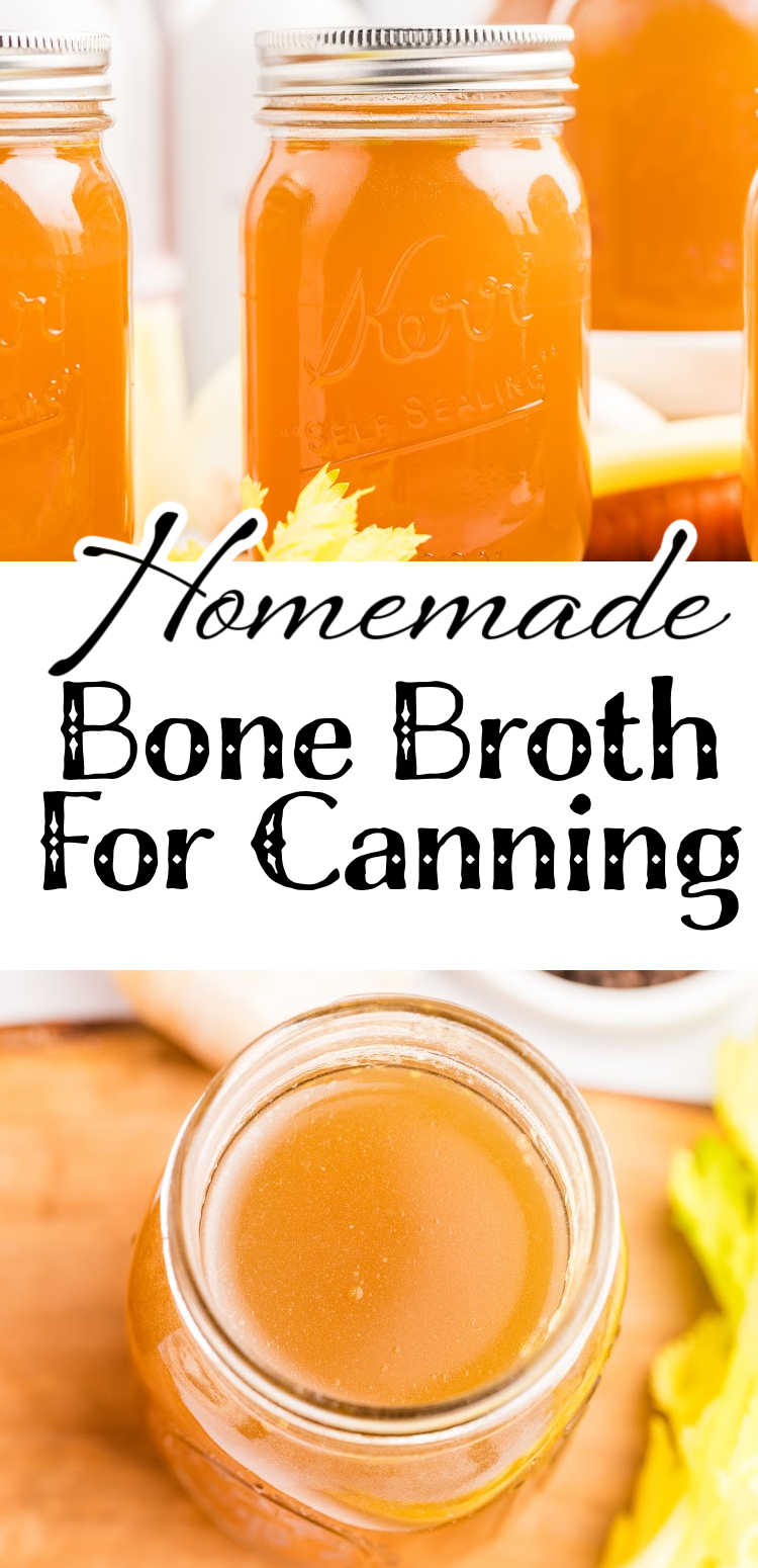 Homemade Bone Broth (To Pressure Can or Freeze)