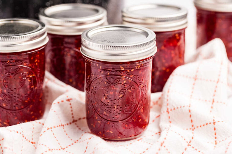 Sweet + Summery Raspberry Peach Jam