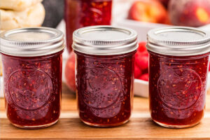 Heirloom Peach Raspberry Jam