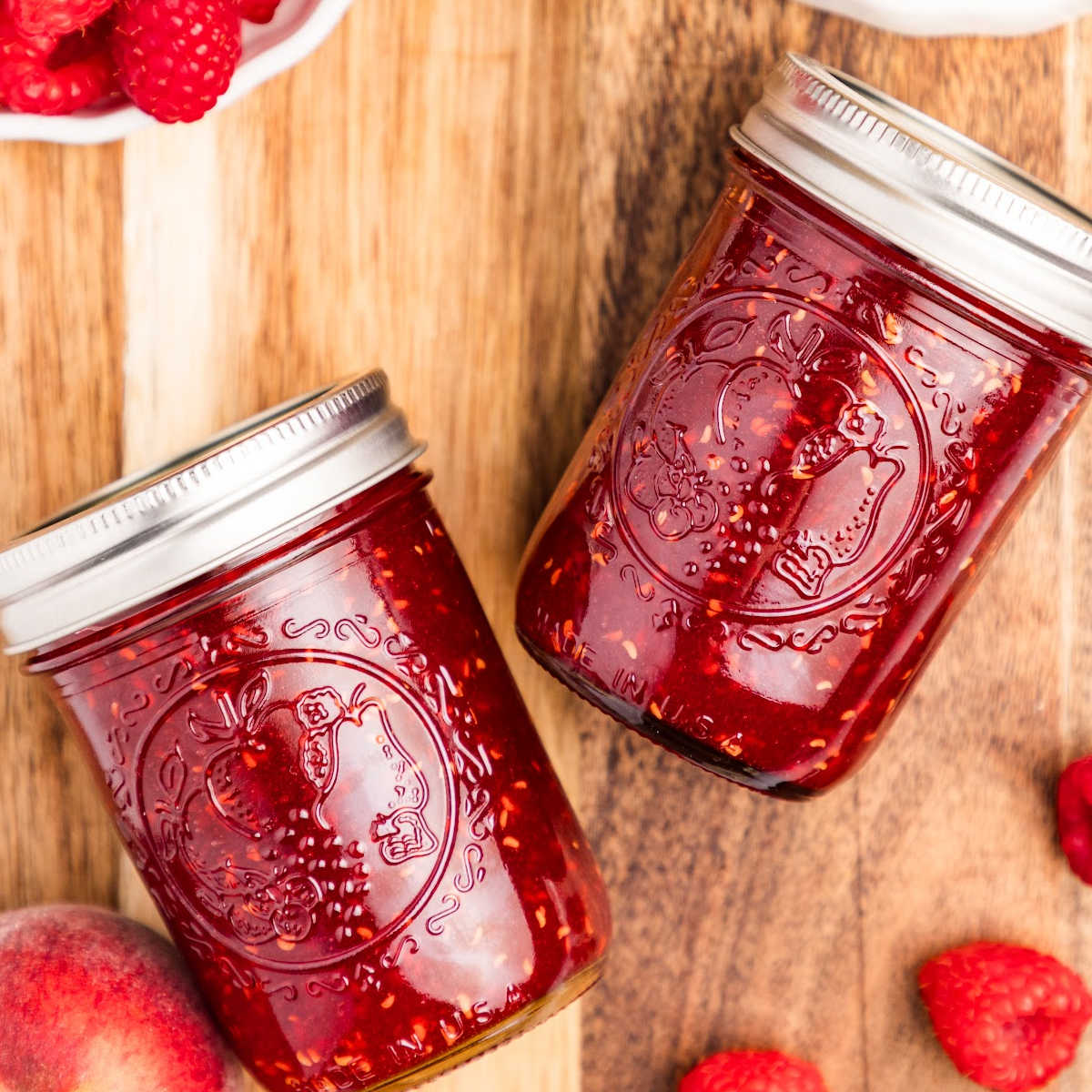 Heirloom Peach Raspberry Jam