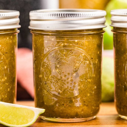 Salsa Verde for Canning (With Roasted Tomatillos)