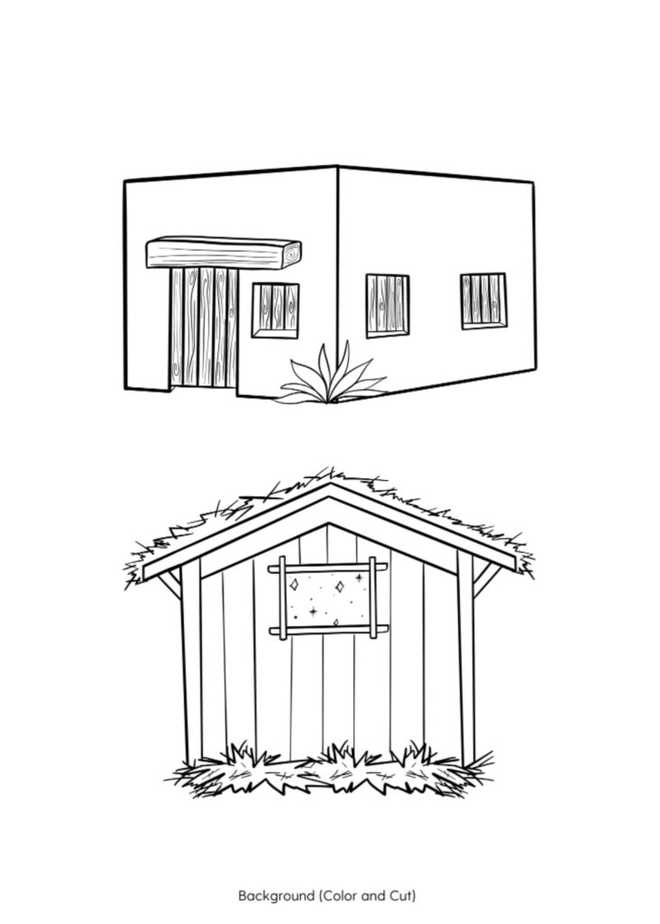 6 Nativity Scene Printable Coloring Pages To Bring The Christmas Story ...