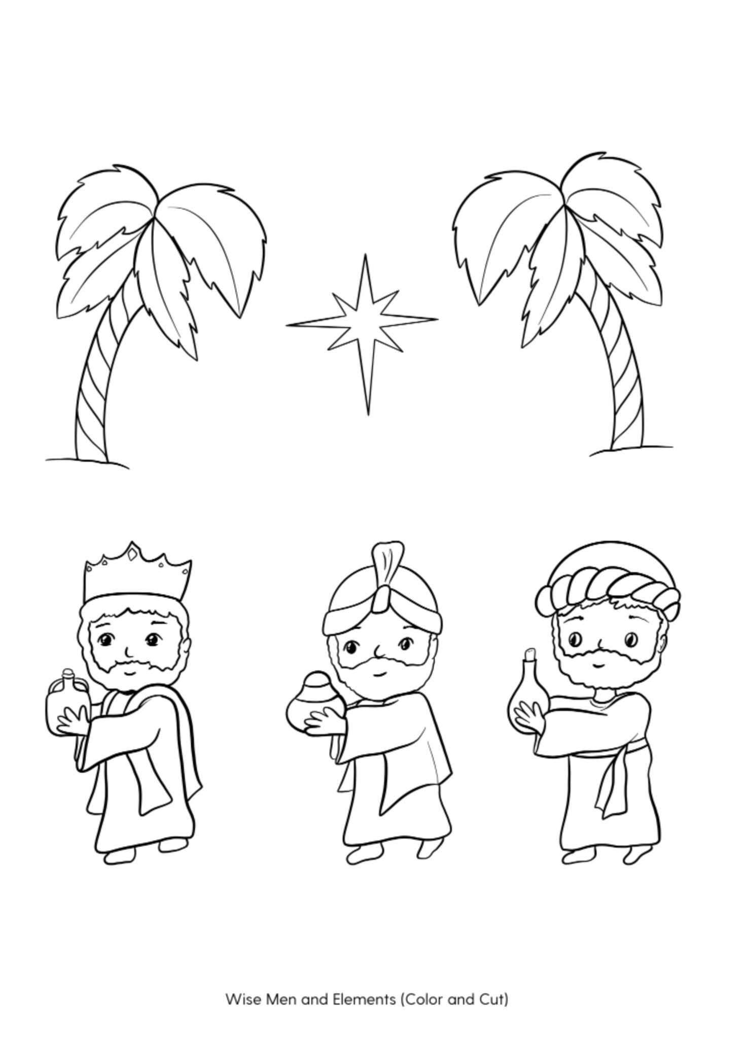 6 Nativity Scene Printable Coloring Pages To Bring The Christmas Story ...