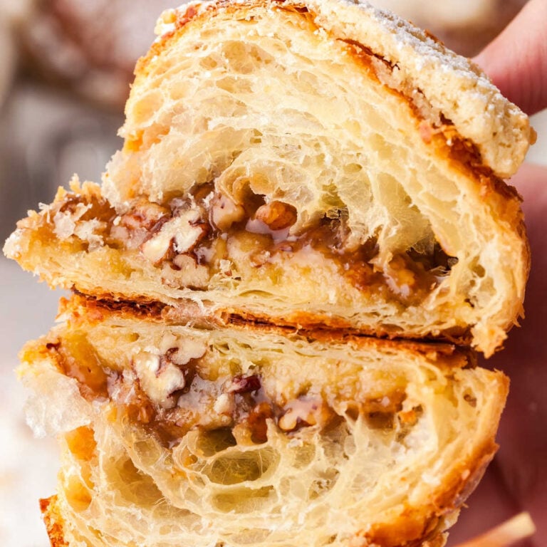 Pecan Pie Croissants with Almond Cream