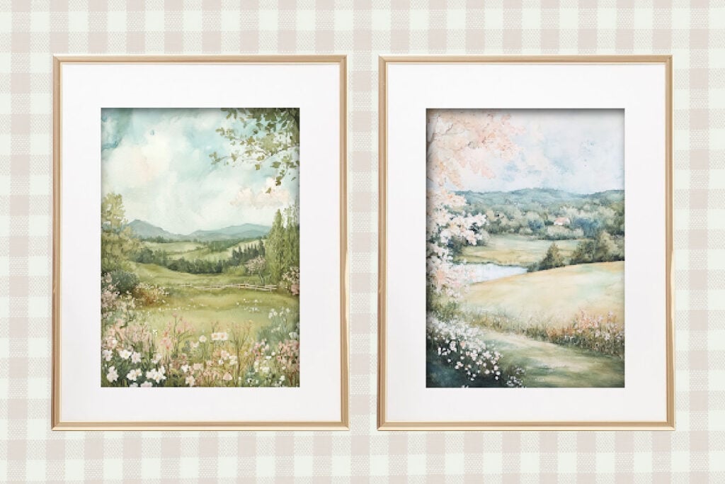 Spring Landscape Wall Art Printables