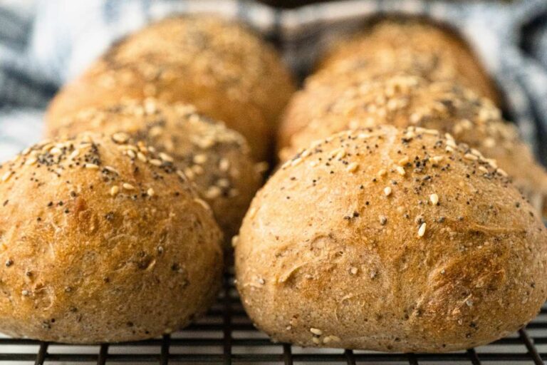 Everyday Seeded Sourdough Rolls