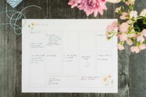 Free Peach Floral Planner Pages