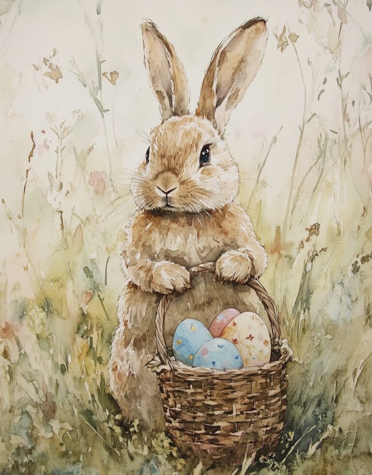 Free Easter Bunny Prints for Your Home
