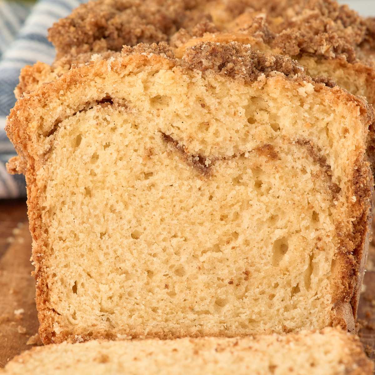 Sourdough Cinnamon Sugar Quick Bread