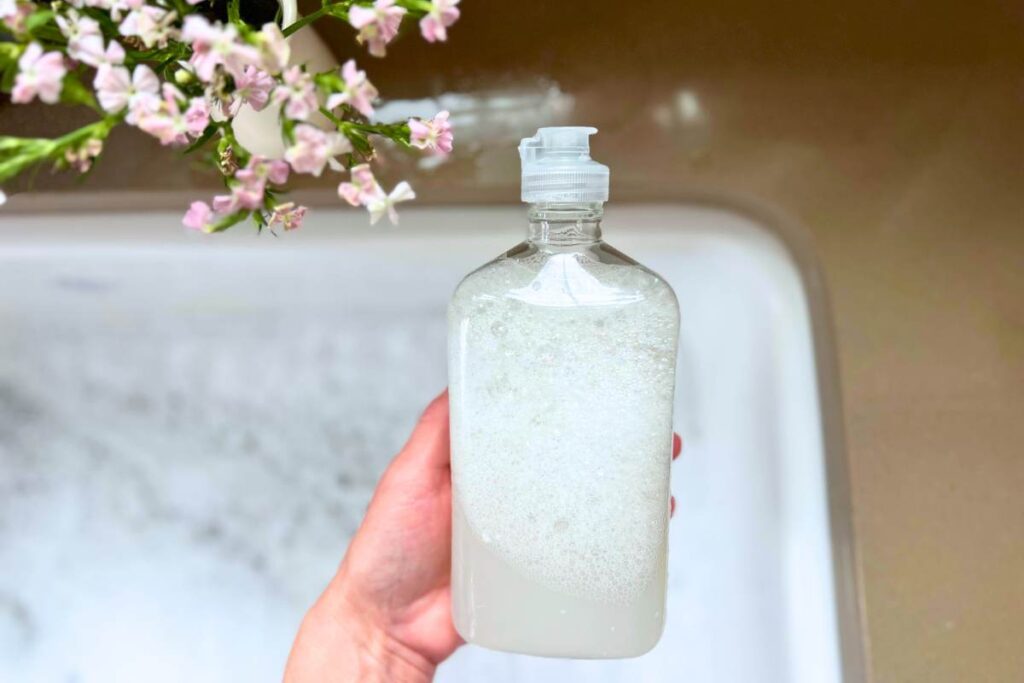 How To Make A Simple and Frugal Liquid Dish Soap (With Video)
