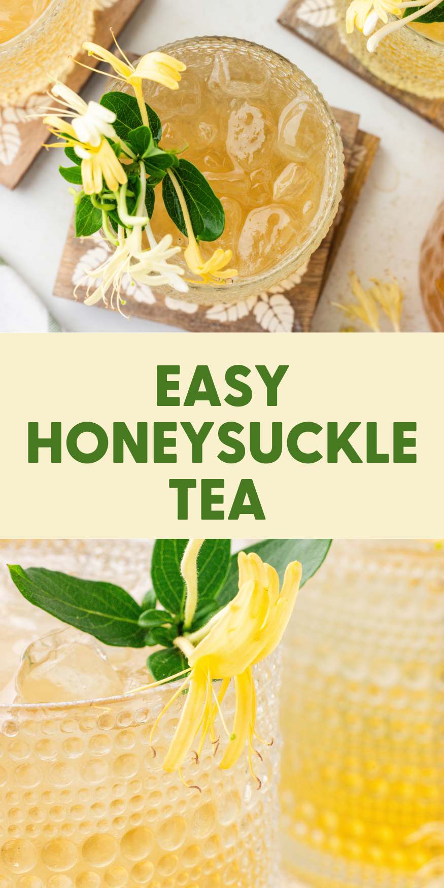 How to Make Simple + Beautiful Honeysuckle Tea